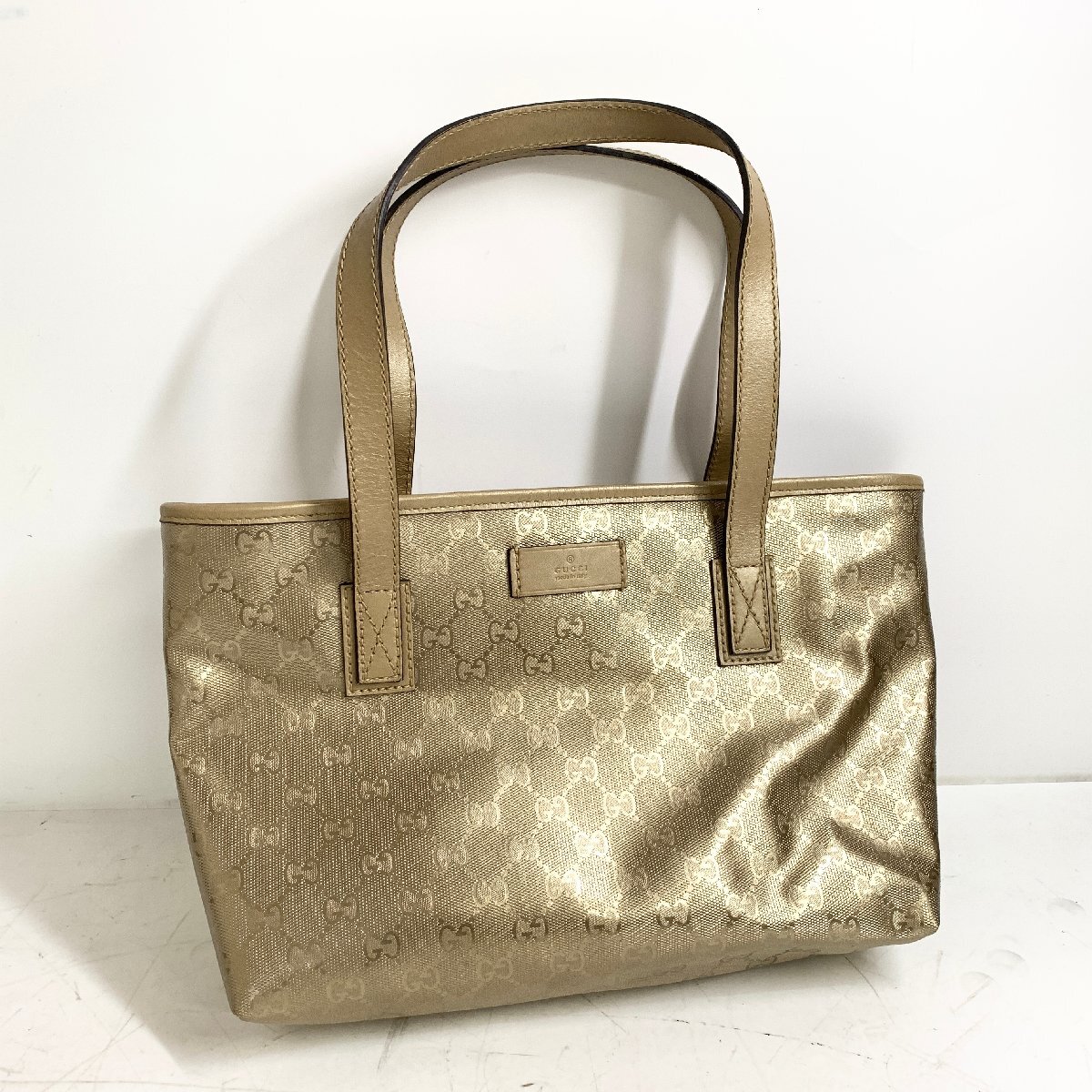 Yahoo!オークション - f001 C5 GUCCI グッチ キャンバス GLD ゴールド ...