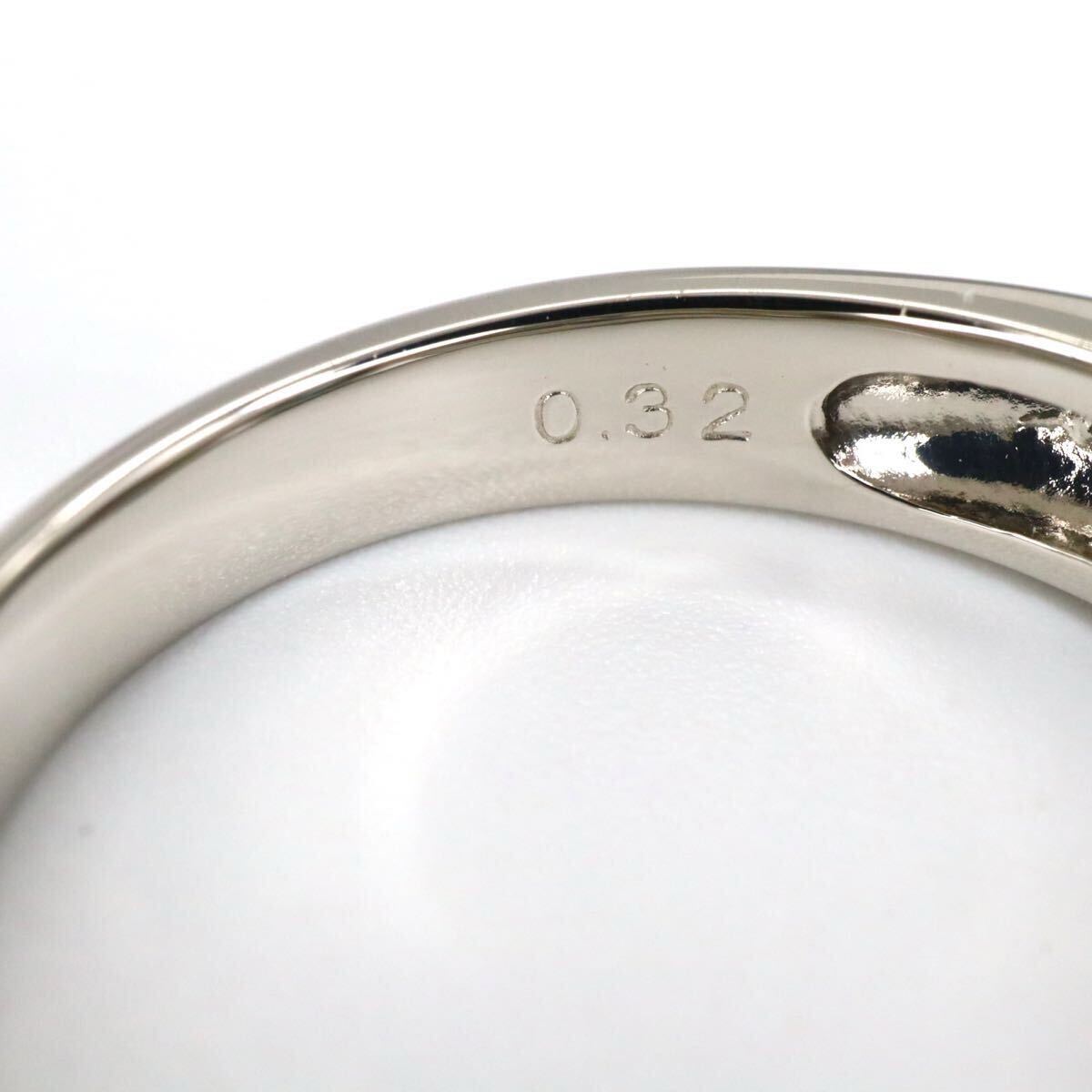 Yahoo!オークション - 美品 Pt900 天然ブルーダイヤモンドリング O 約7...