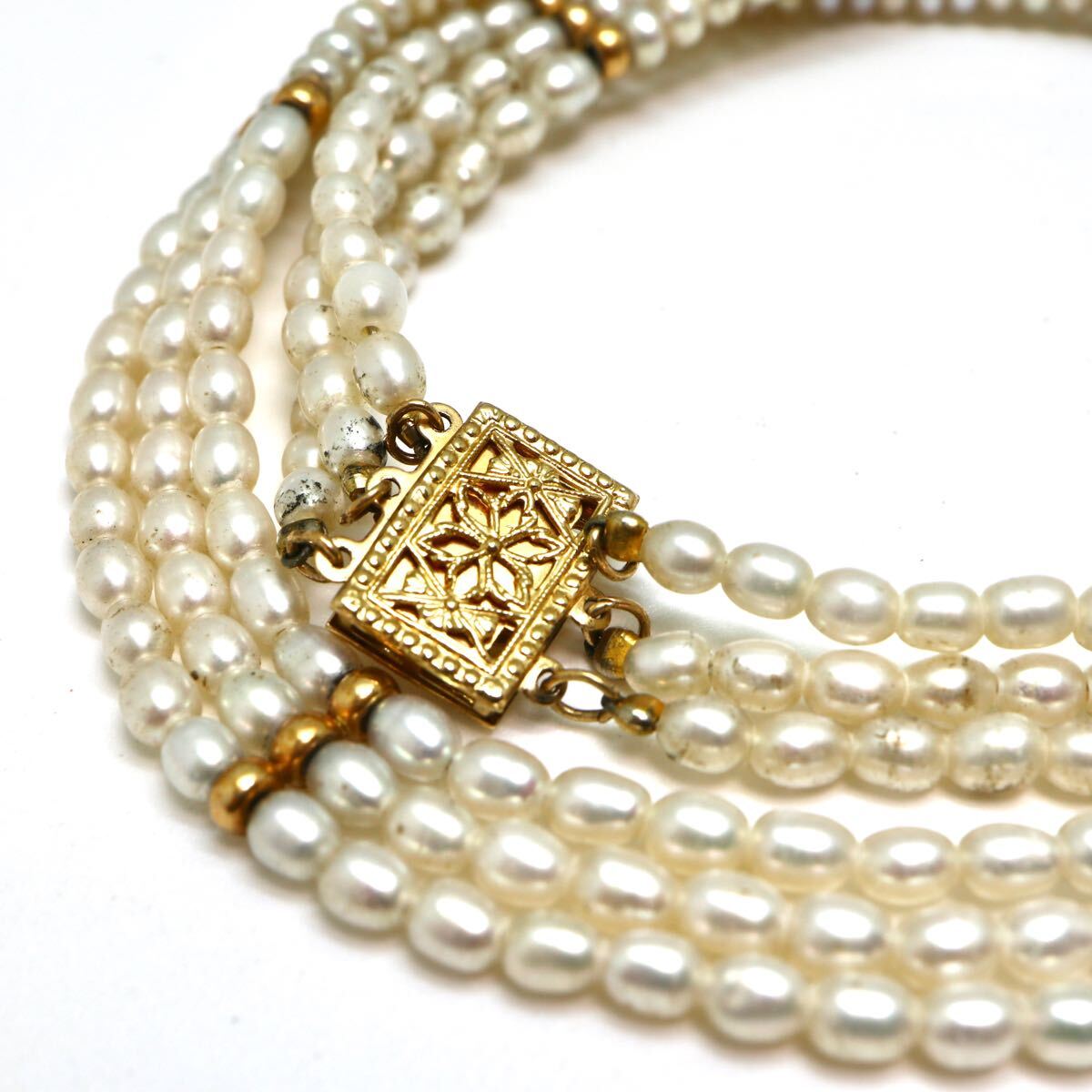 Yahoo!オークション - K14 本真珠ネックレス O 約19.8g pearl パール ...