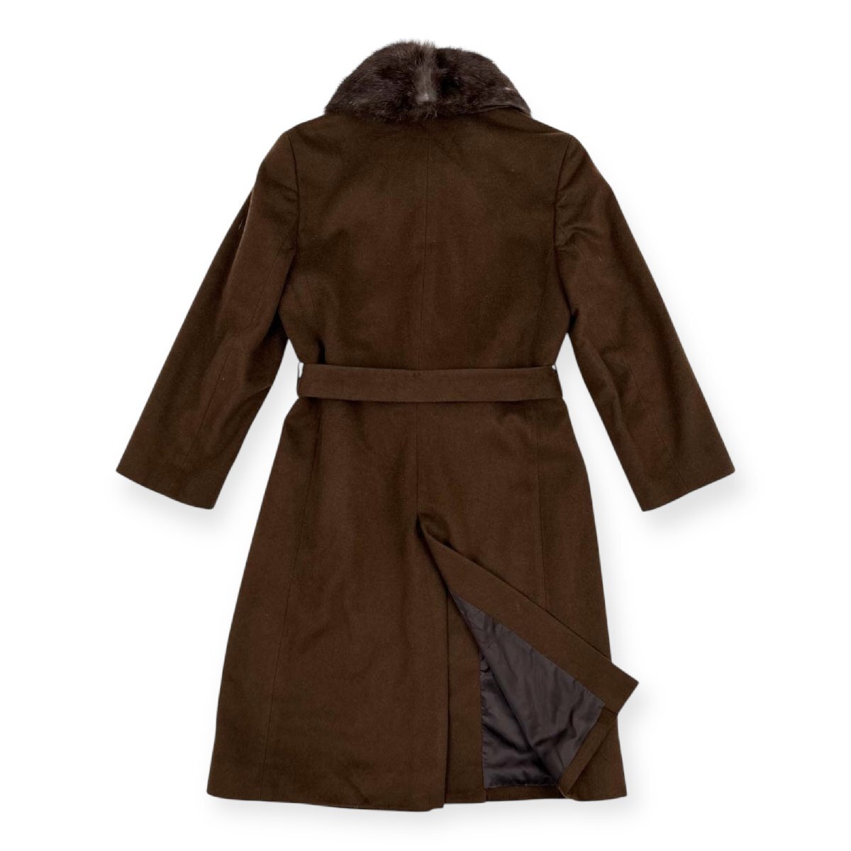 Yahoo!オークション - カシミヤ100% INED イネド ラビットファー 本毛...