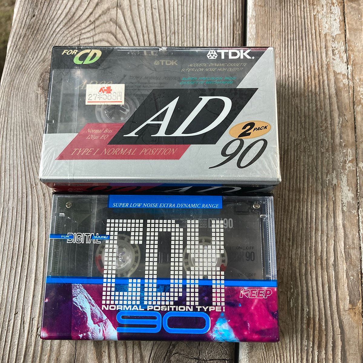 Yahoo!オークション - 新品カセットテープ TDK AD90 2本パック＋Keep C...