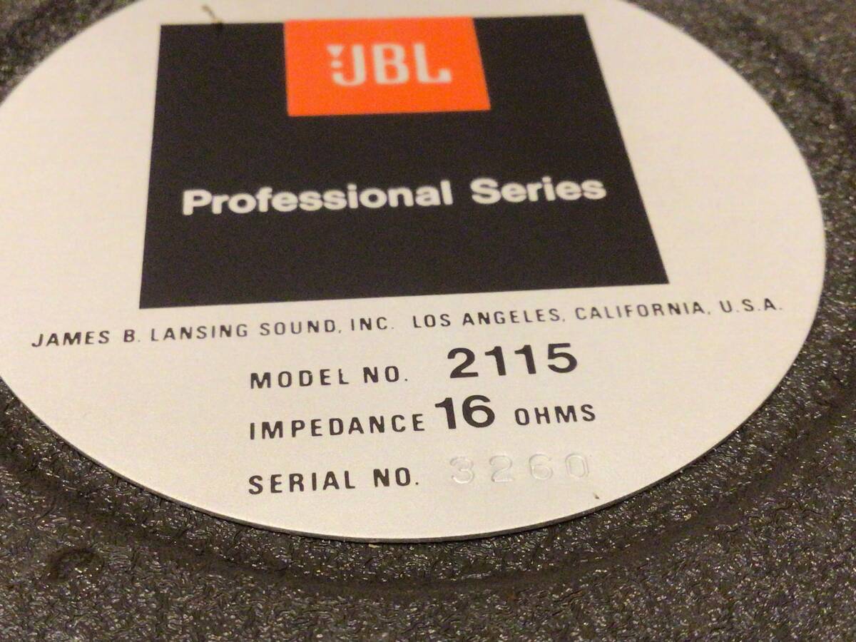 Yahoo!オークション - JBL 2115 前期モデル 16Ω ペア