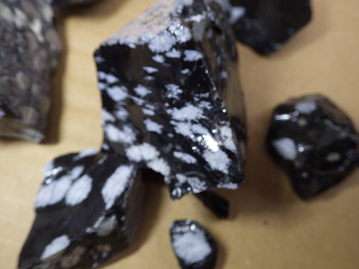 Yahoo!オークション - スノーフレーク 黒曜石 約540g