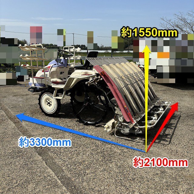 Yahoo!オークション - 栃木 ミツビシ 田植機 LV6 無段変速 12馬力 ロー...