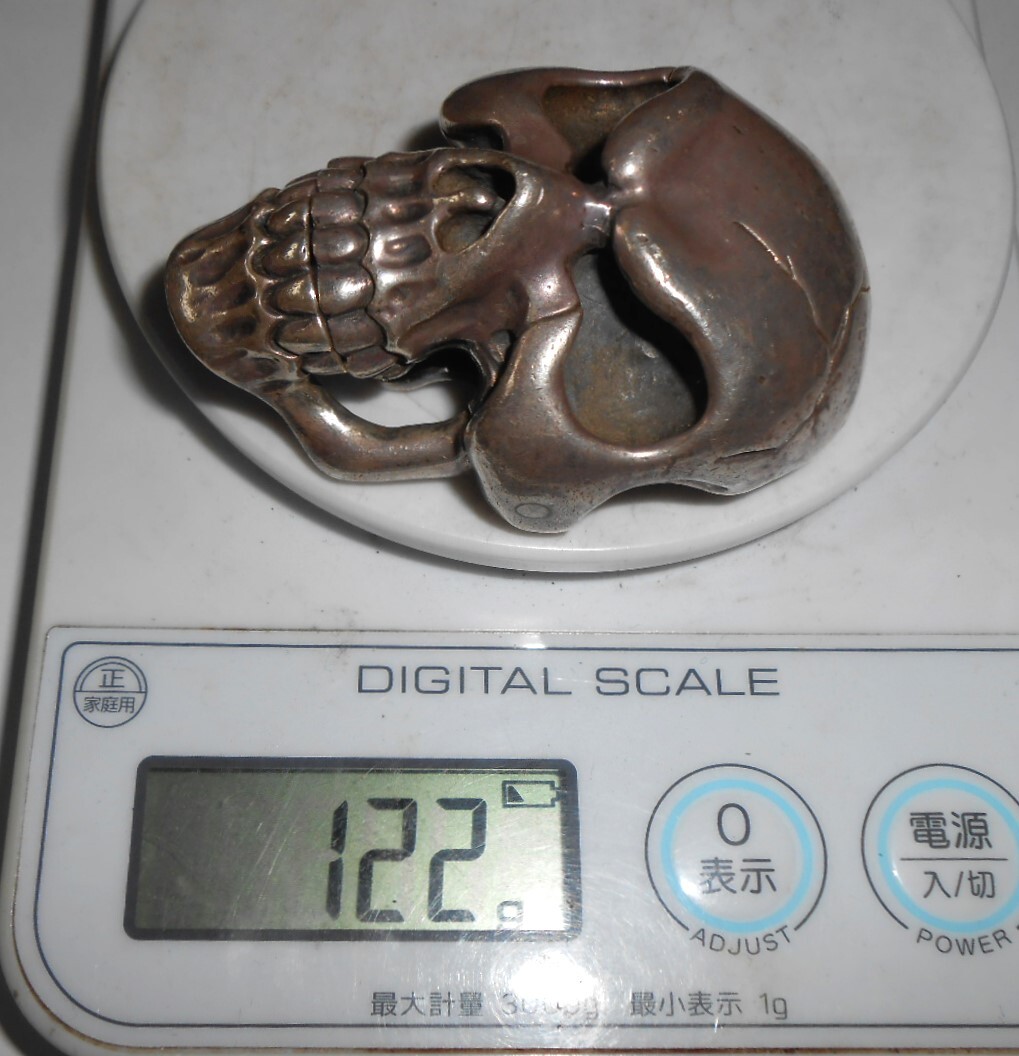 Yahoo!オークション - 925刻印 銀製 スカル 約7.1×4.7cm 総重量約122g...
