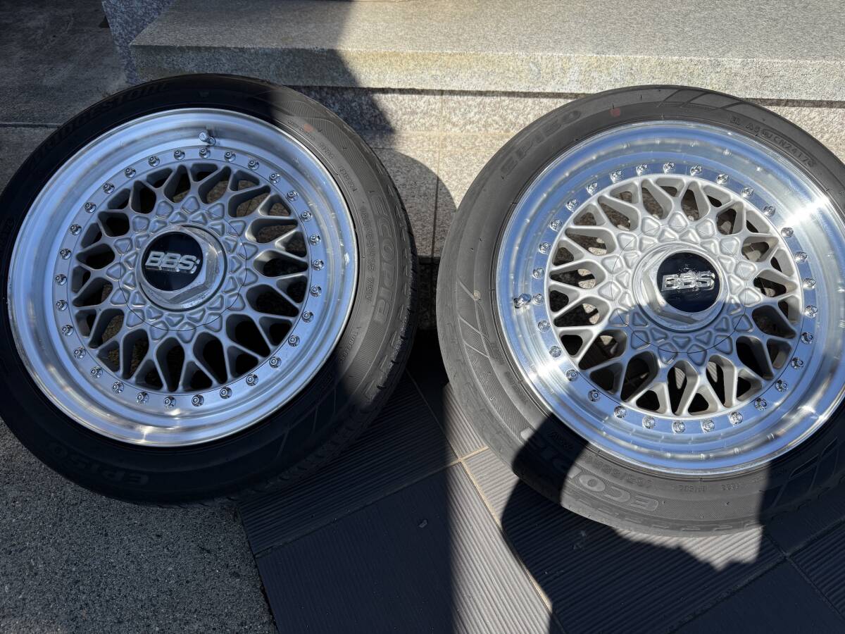 BBS RS 15インチ 6.5J +45 タイヤはおまけ程度 PCDピッチ変更されており4HのPCD100で使用｜代購幫
