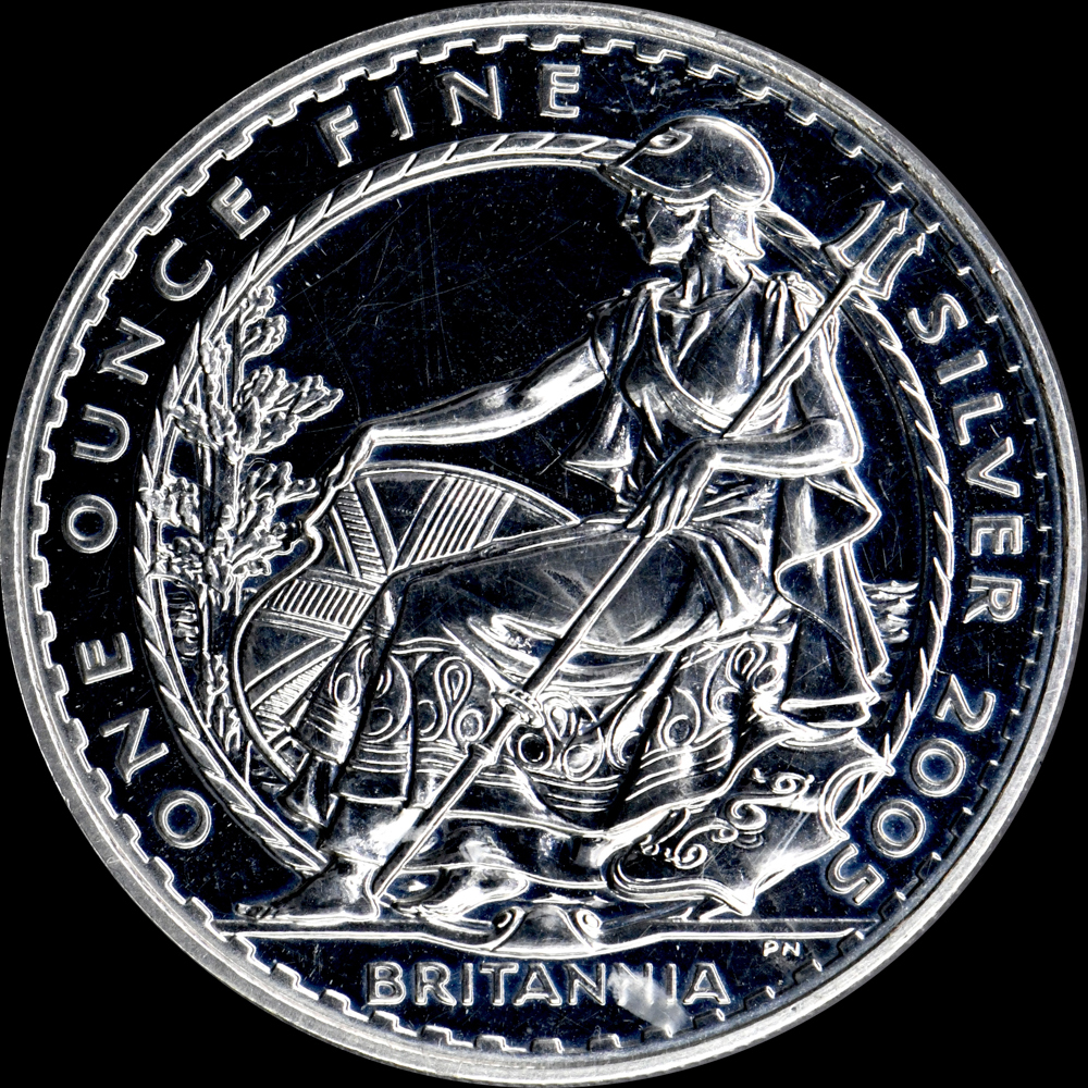 Yahoo!オークション - 日終 【PCGS UNC D】2005 イギリス 2ポンド銀...