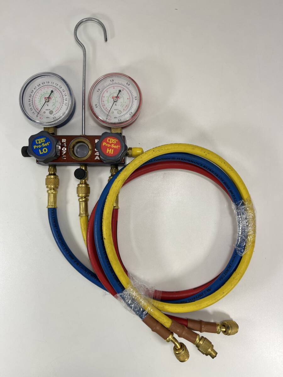 Yahoo!オークション - BBK R404A/R407C サイトグラス付マニホールド【...