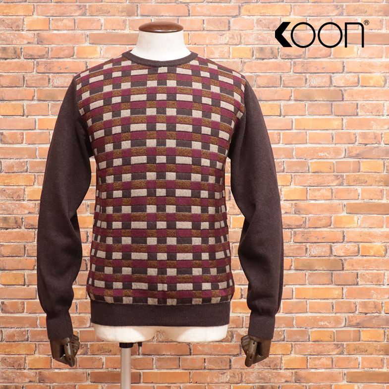 Yahoo!オークション - 1円/秋冬/Koon/Lサイズ/イタリー製ニット ウール...