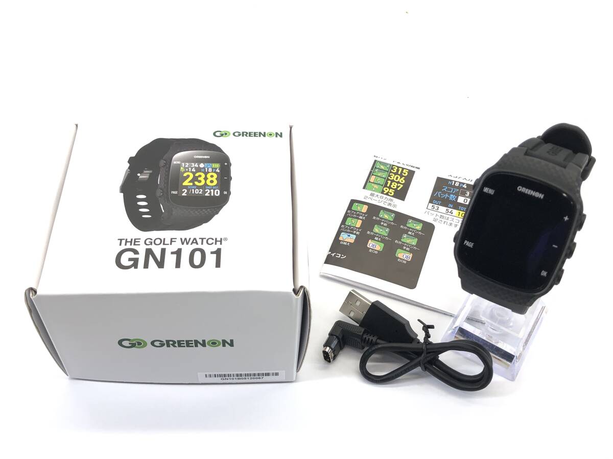良品 GREENON グリーンオン THE GOLF WATCH GN101 ブラック ザ ゴルフウォッチ(GPSナビ)｜売買されたオークション情報、yahooの商品情報をアーカイブ公開 ...
