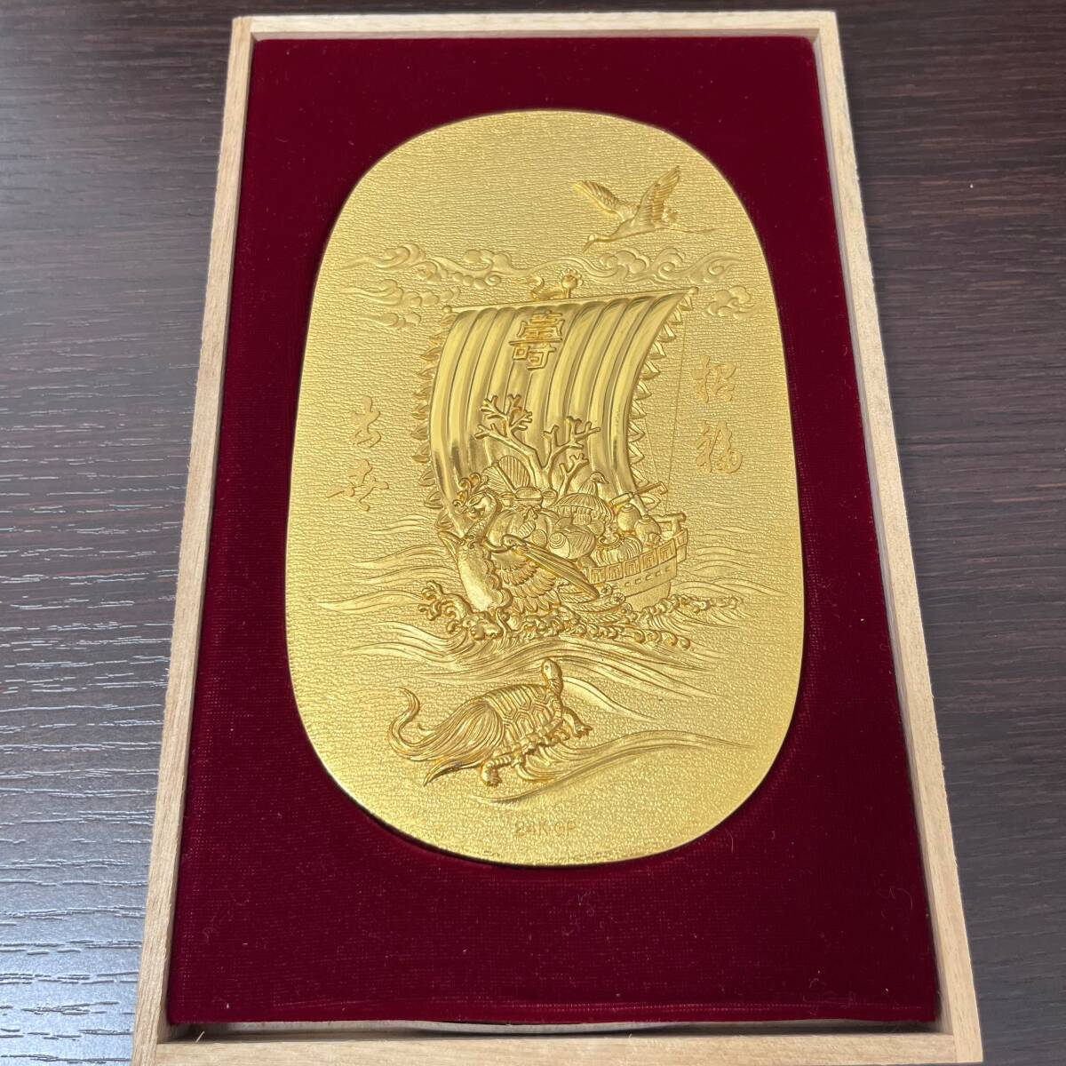 Yahoo!オークション - 【6494】開運グッズ 天正大判 24KGP 箱 解説書付...