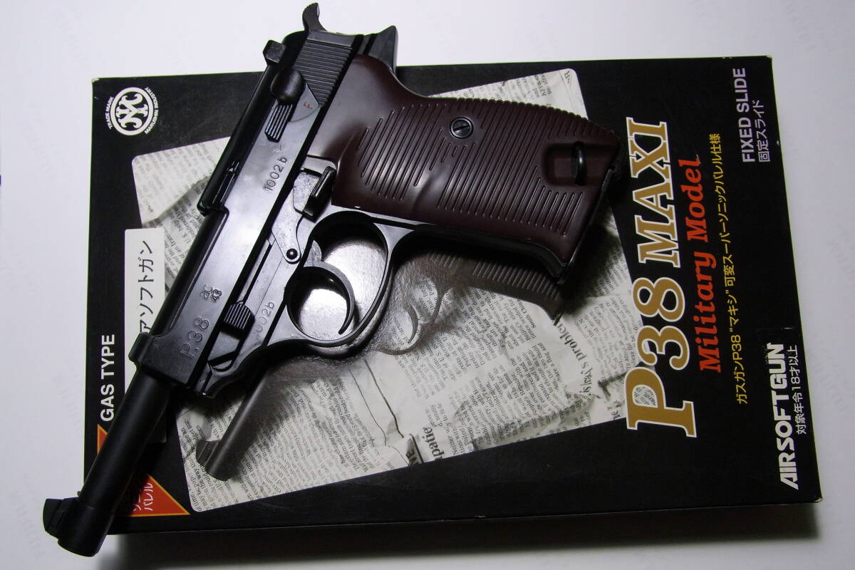 Yahoo!オークション - マルシン P38 MAXI 固定スライド 綺麗な中古