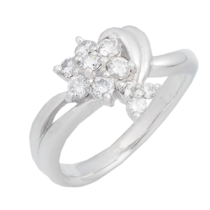 Yahoo!オークション - 音羽屋 ダイヤモンド/0.43ct Pt900 プラチナ フ...