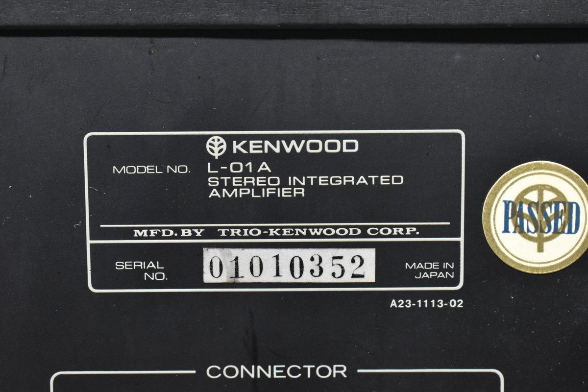 Yahoo!オークション - KENWOOD ケンウッド プリメインアンプ L-01A