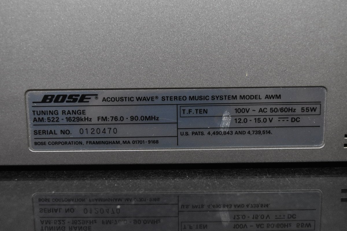 Yahoo!オークション - BOSE ボーズ ACOUSTIC WAVE STEREO MUSIC SYSTEM...