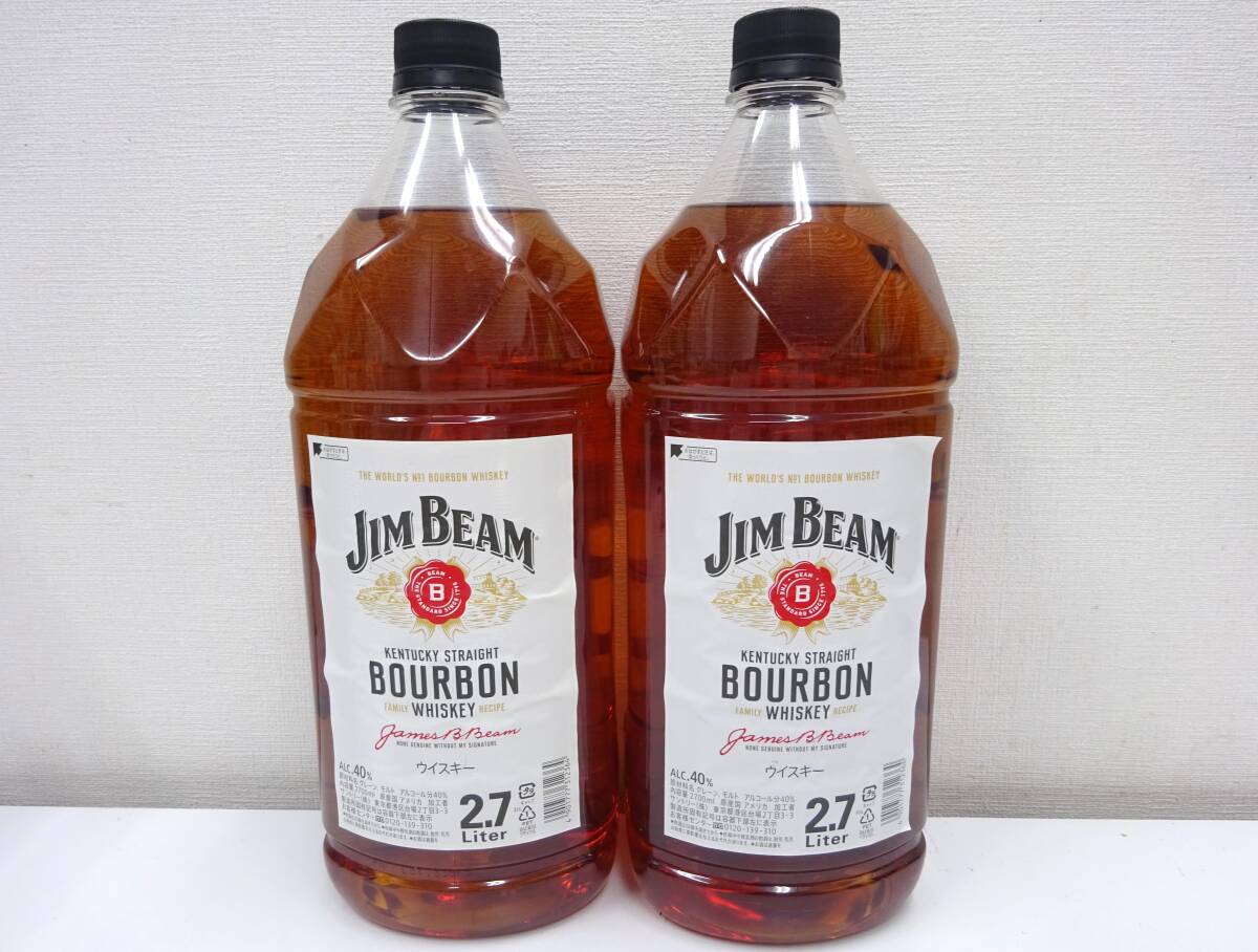未開栓 ジム ビーム 2本 計5400ml JIM BEAM 2700ml 40％(バーボン)｜売買されたオークション情報、yahooの商品情報をアーカイブ公開 - オークファン（aucfan ...
