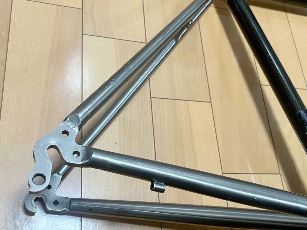 Yahoo!オークション - TIG OZ-T012 チタン×カーボン 650C ロードバイ...
