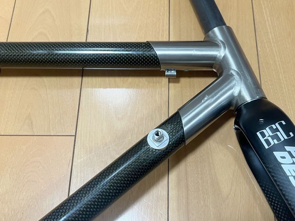 Yahoo!オークション - TIG OZ-T012 チタン×カーボン 650C ロードバイ...