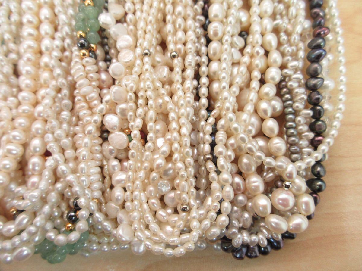 Yahoo!オークション - 【A81】 60サイズ 淡水パール バロックパール 真...