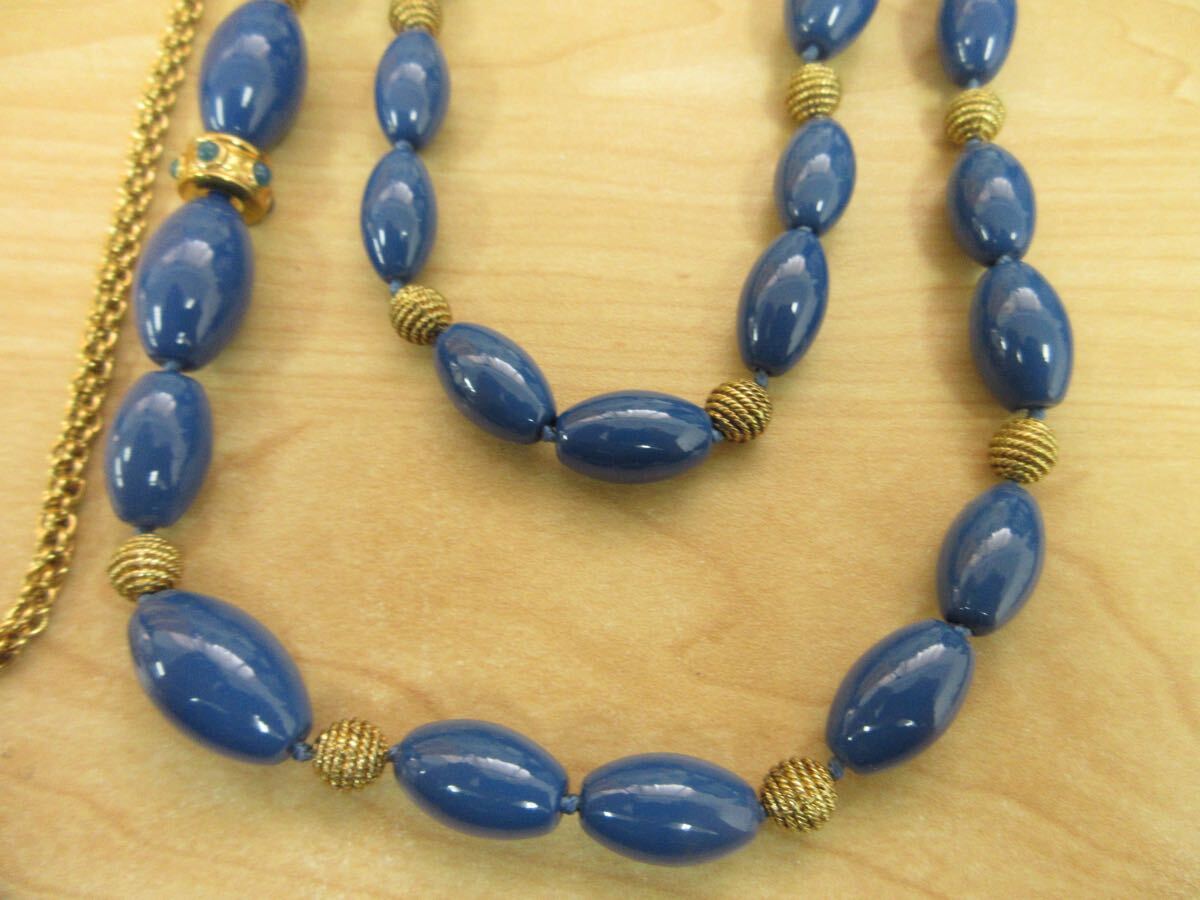 Yahoo!オークション - 【B52】MONET モネ ネックレス ブローチ ゴール...