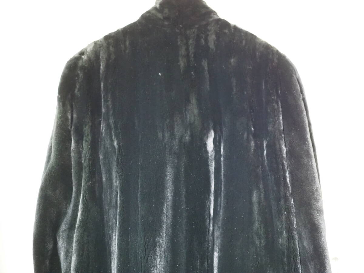 Yahoo!オークション - EMBA エンバ 毛皮 ハーフコート 13号 黒 ミンク...