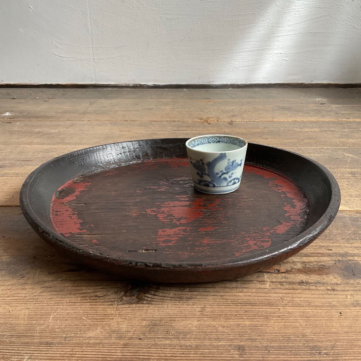 Yahoo!オークション - T09/古民具 時代物 木味の良い 無垢材 くり抜き...