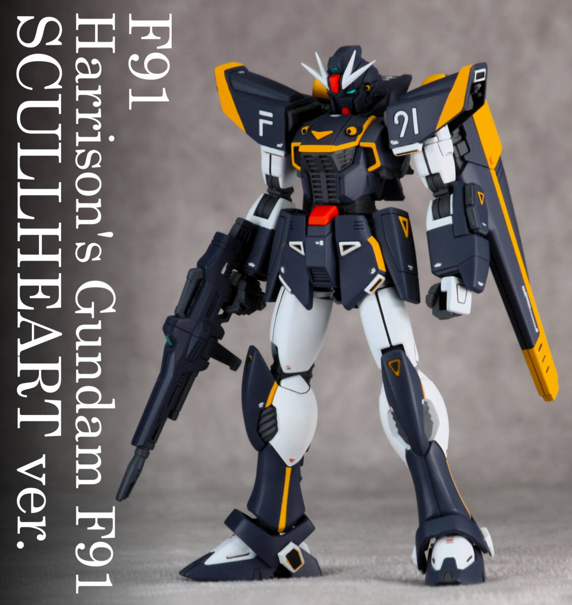 Yahoo!オークション - HGUC 1/144 F91 ハリソン機（スカルハートver.）...