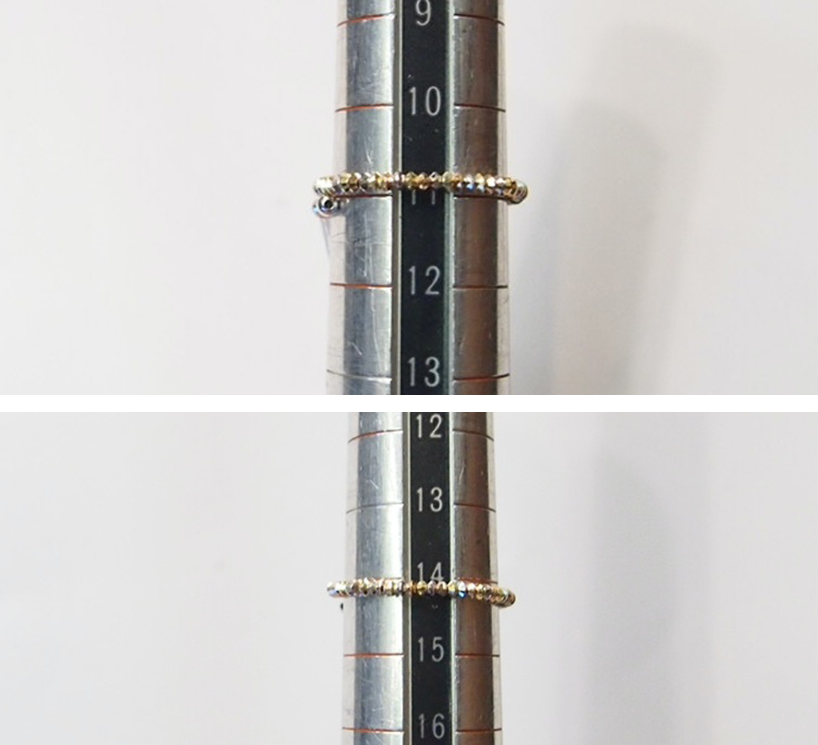 Yahoo!オークション - 新品 送料無料 K18 YG/PG/WG フリーサイズ 3カラ...