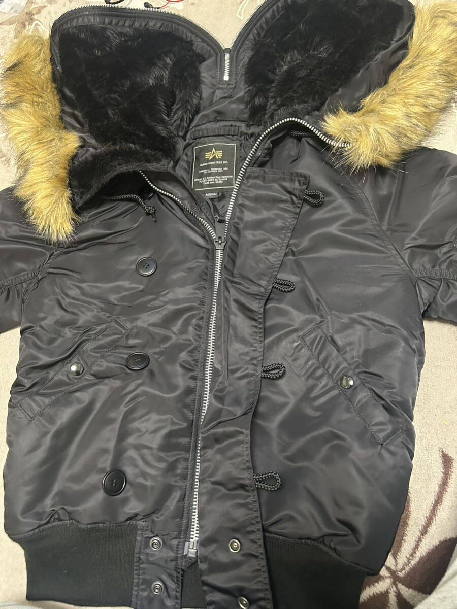 Yahoo!オークション - フライトジャケット ALPHA N-2B 黒 サイズM