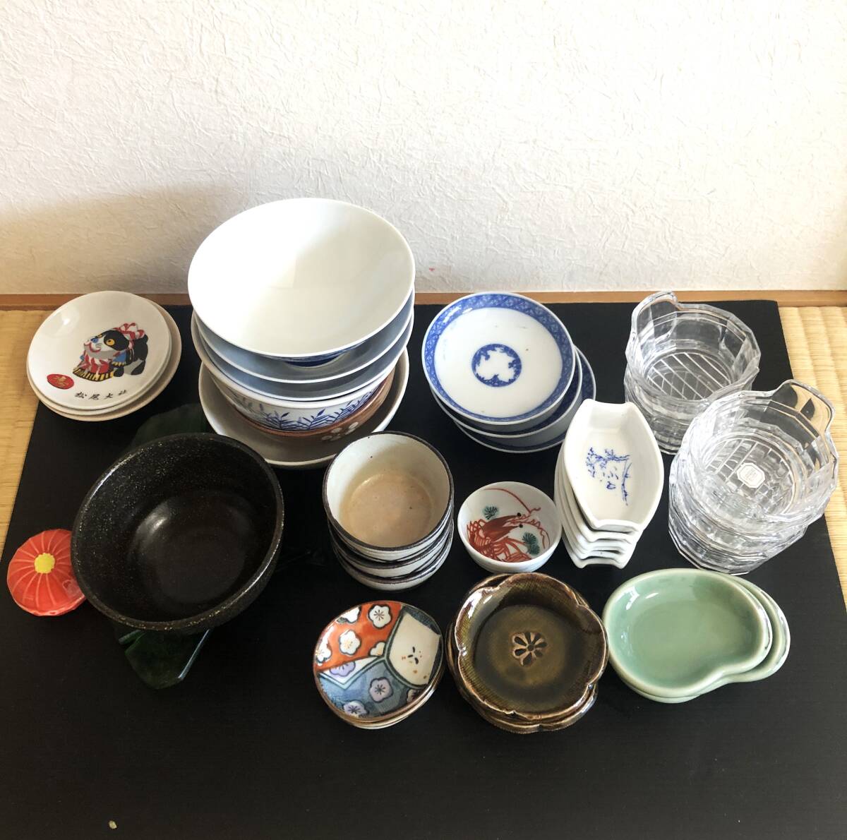 Yahoo!オークション - H037 食器大量まとめて44点 小鉢 小皿 茶碗 1円...