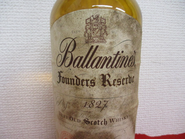 1116 バランタイン Ballantines ファウンダーズリザーブ1827 ベリーオールド / 750ml 43％ スコッチ ウイスキー 同梱不可(スコッチ)｜売買されたオークション情報 ...