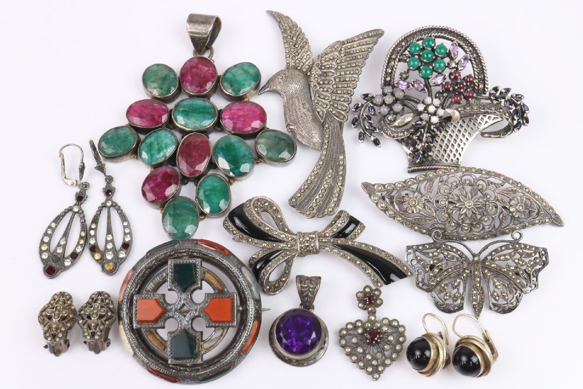 Yahoo!オークション - シルバー925 アクセサリー まとめて 大量 約161g...