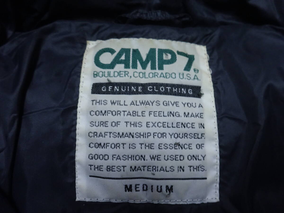 Yahoo!オークション - W-132 CAMP7 ダウンジャケット サイズM