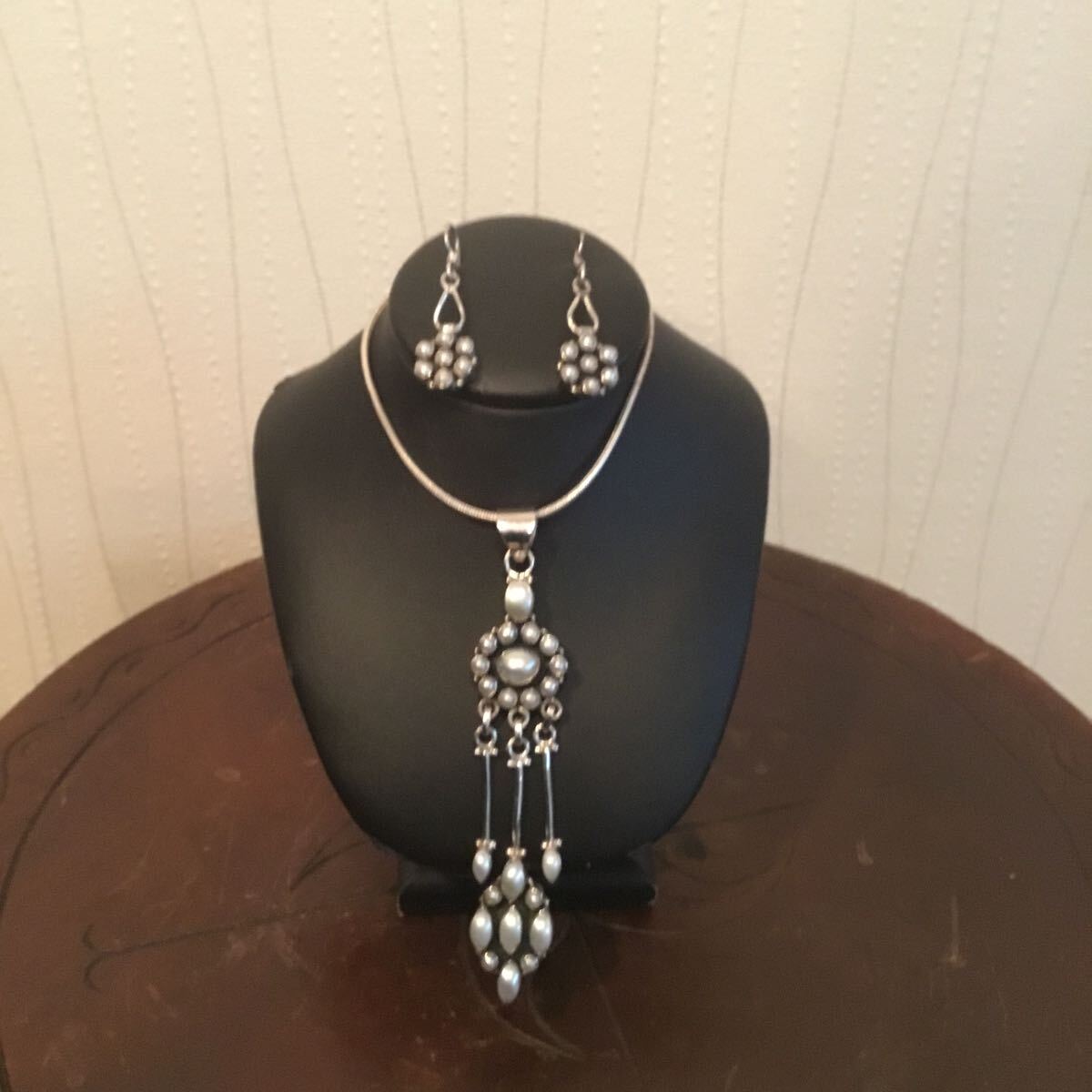 Yahoo!オークション - 058シルバーネックレス925 貝殻真珠 白ナチュラ...