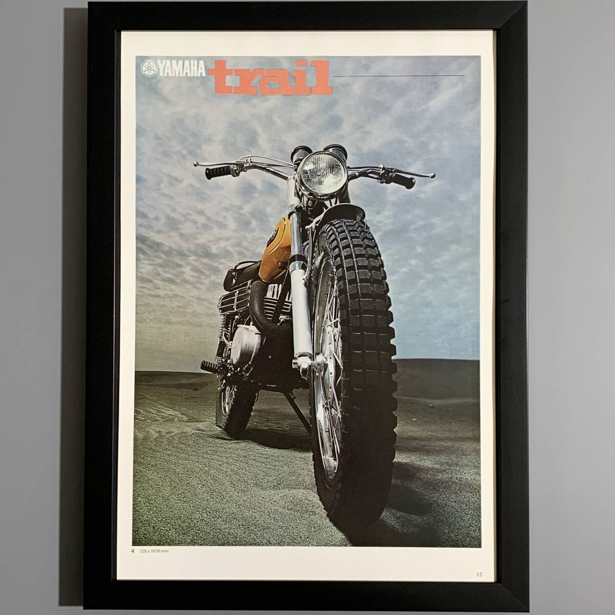 Yahoo!オークション - YAMAHA 「trail広告 1968」/A4額装品/当時物/19...