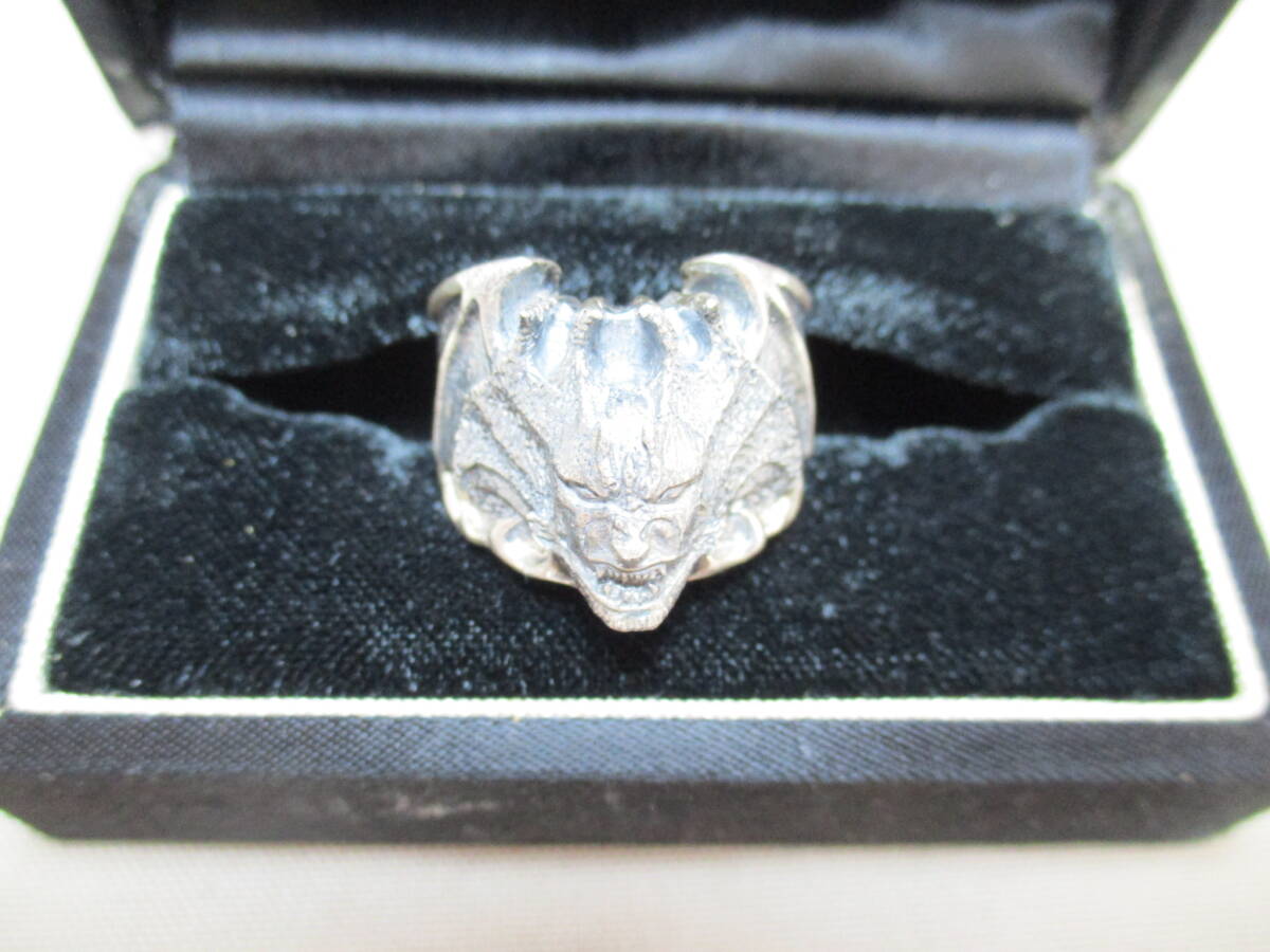 Yahoo!オークション - H022 シルバーアクセサリー デビルデザイン シル...