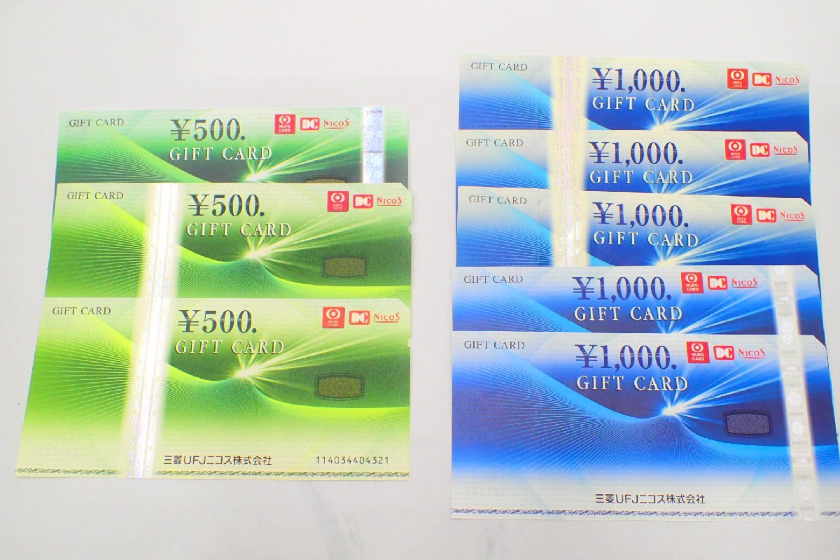 Yahoo!オークション - 三菱UFJニコス ギフトカード 500円×3枚 1 000円...