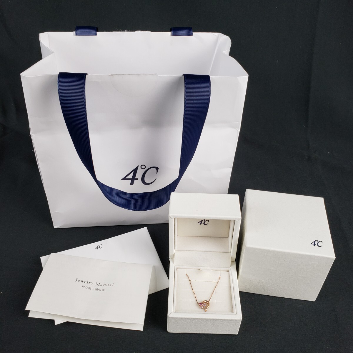 Yahoo!オークション - K10 4℃ GPネックレス トルマリン シンセサファイ...