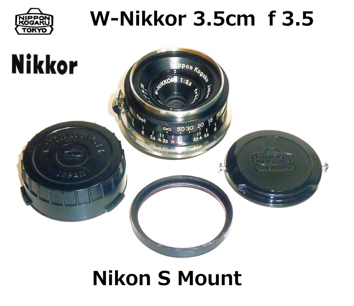 Yahoo!オークション - WN3.5 Nippon Kogaku W-Nikkor 3.5cm f3.5（Sマ...