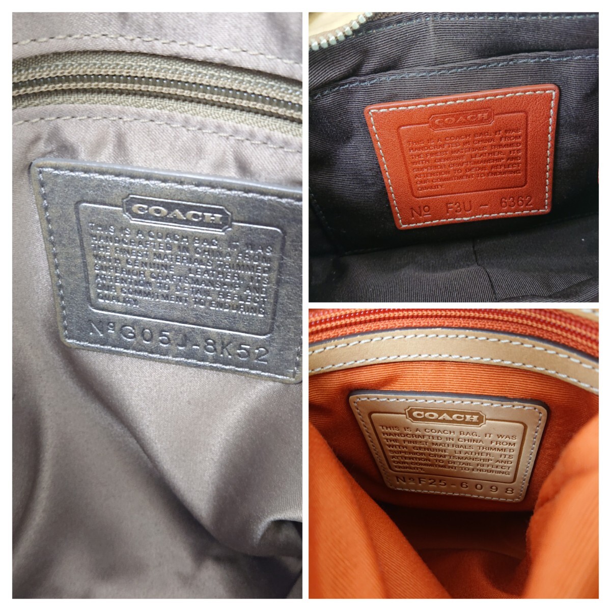 Yahoo!オークション - COACH コーチ バッグ 3点セット まとめうり K10/...