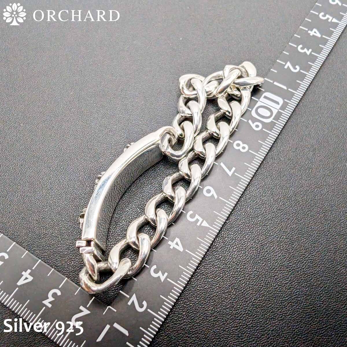 Yahoo!オークション - 匿名配送/シルバー925/3クロス喜平IDブレスレッ...