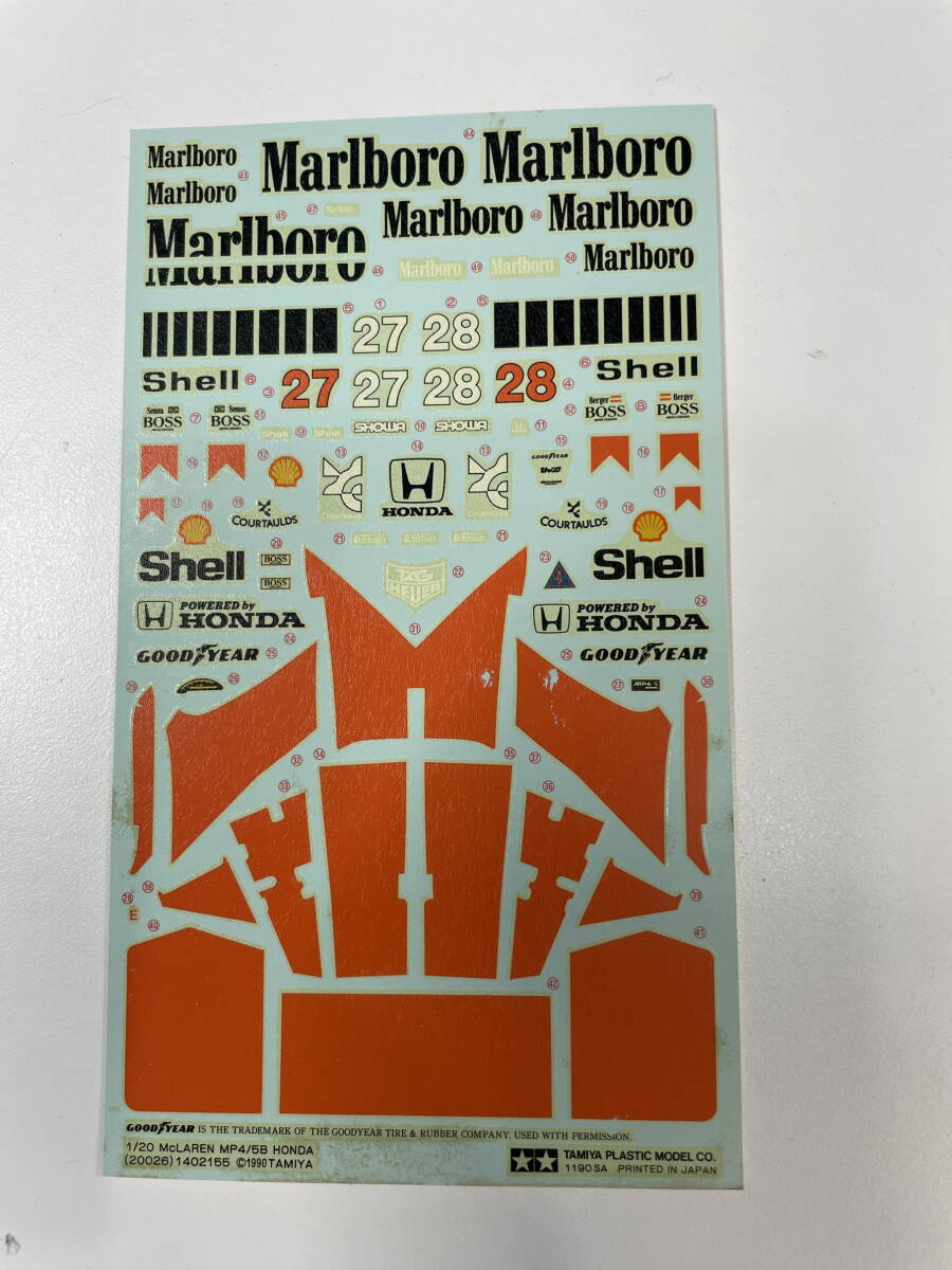 Yahoo!オークション - M265【未組立】TAMIYA タミヤ 1/20 マクラーレ...