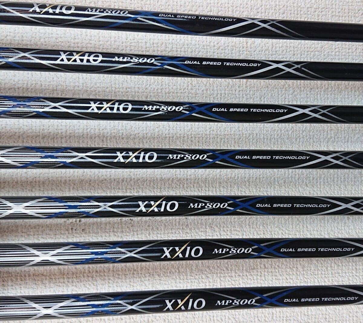 J23IB16 DUNLOP ダンロップ XXIO ゼクシオ 8 DST アイアン 7本 セット シャフト MP800 R FLEX Wt.56g / Tq.4.2 / Bp.MBP 左利き ...