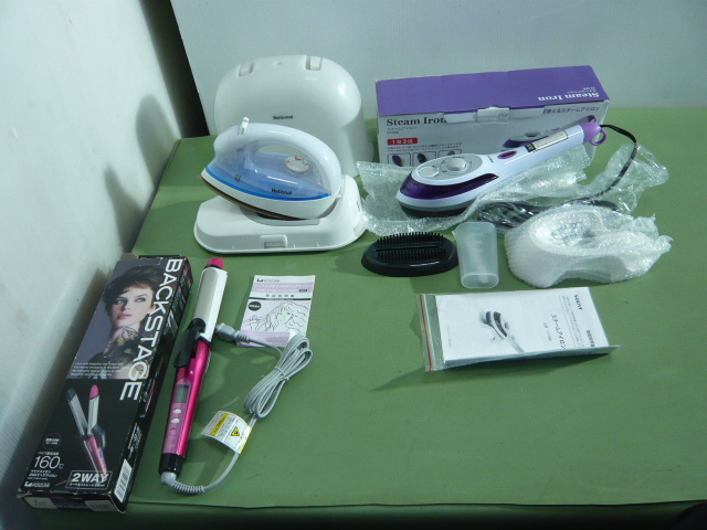 Yahoo!オークション - B932 ナショナル コードレススチームアイロン ス...