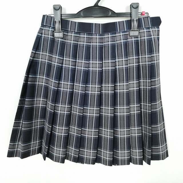 Yahoo!オークション - 1円 スクールスカート 冬物 w63-丈48 チェック ...