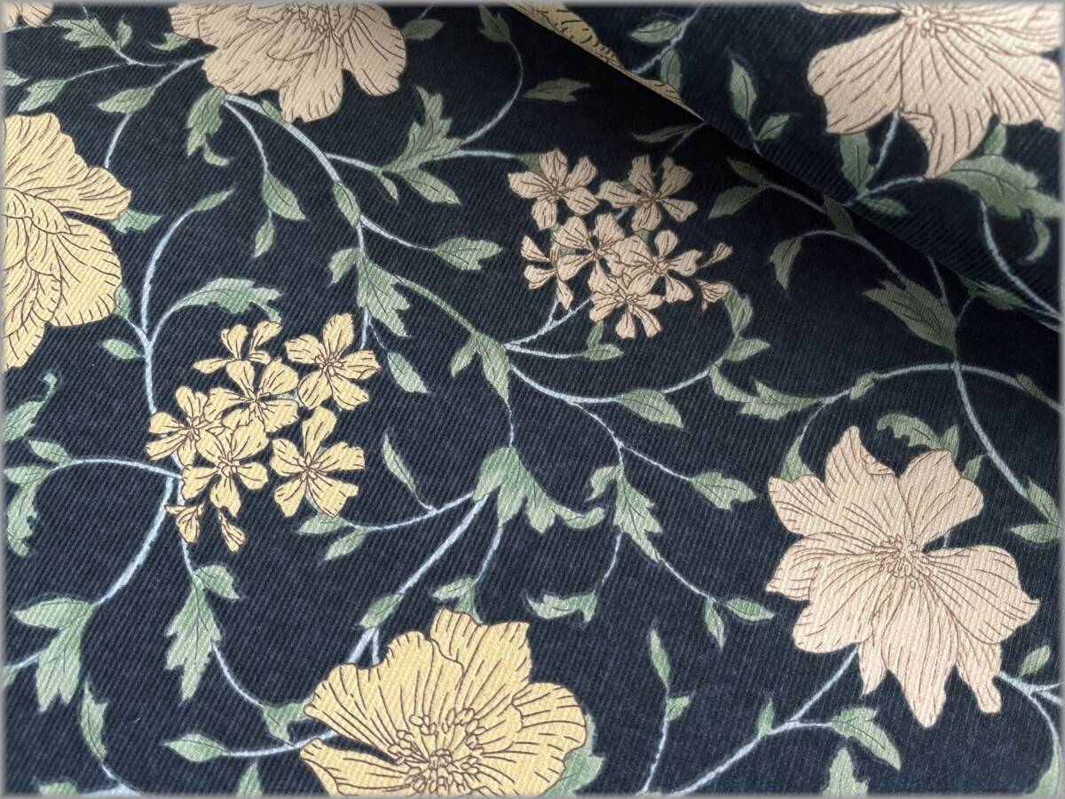 Yahoo!オークション - mets 5m シャツコール フラワー smoke navy コッ...