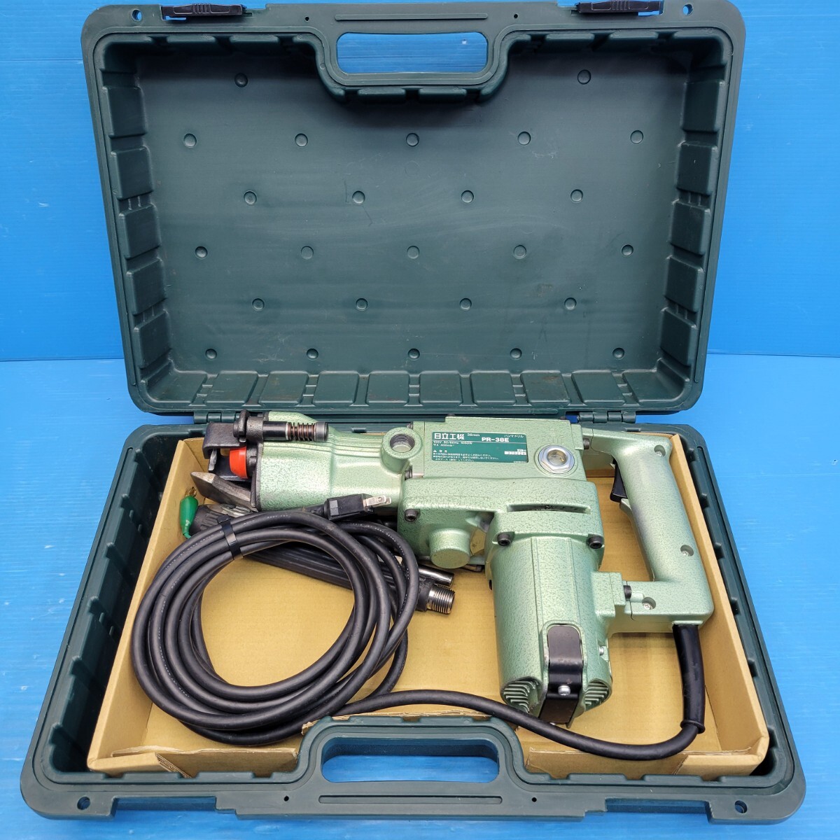 Yahoo!オークション - 155 送料無料 日立 38mmハンマドリル PR-38E 中...