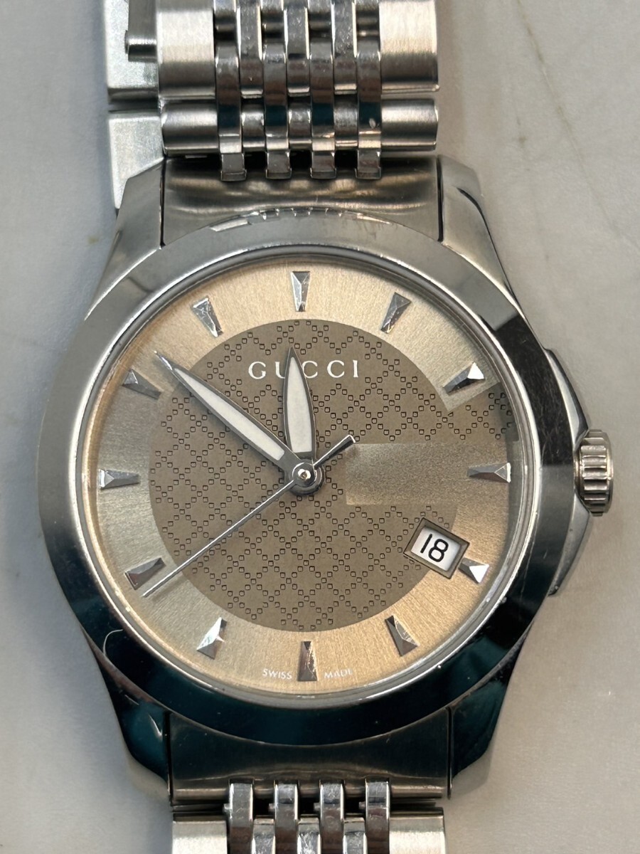 Yahoo!オークション - D GUCCI グッチ 126.5 14603727 ステンレススチ...