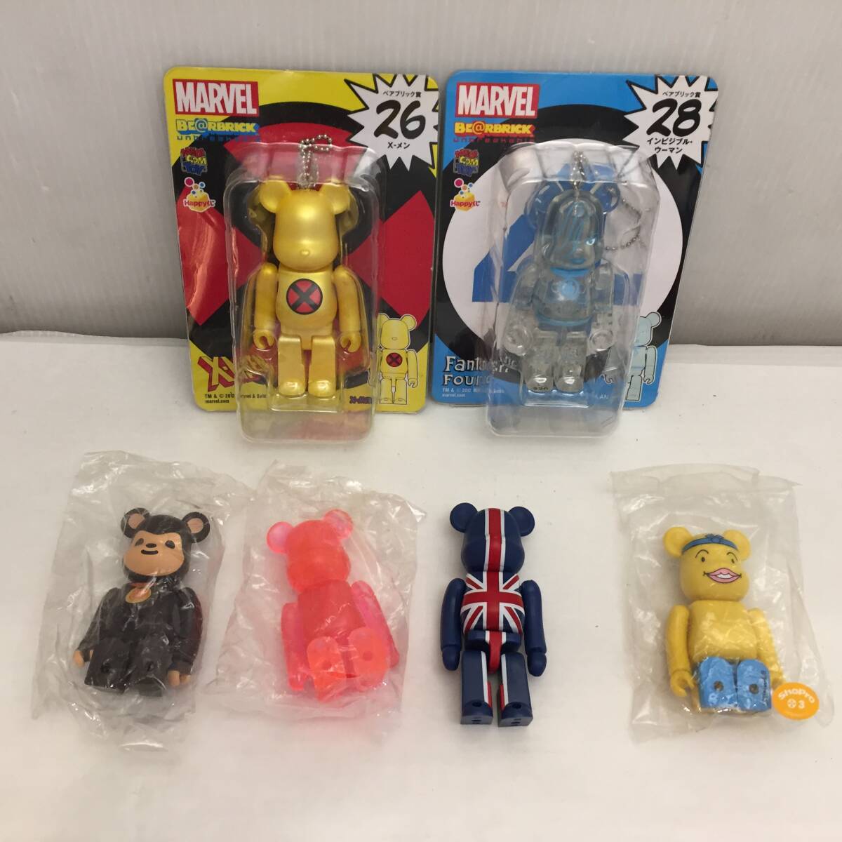 Yahoo!オークション - T102801 未開封品あり 計6点 ベアブリック MARVE...