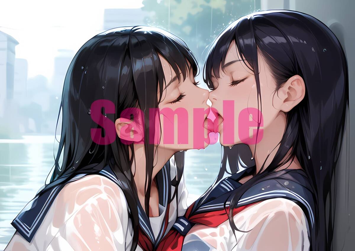 Yahoo!オークション - A0308【高画質】A4 アートポスター レズ 美少女 ...